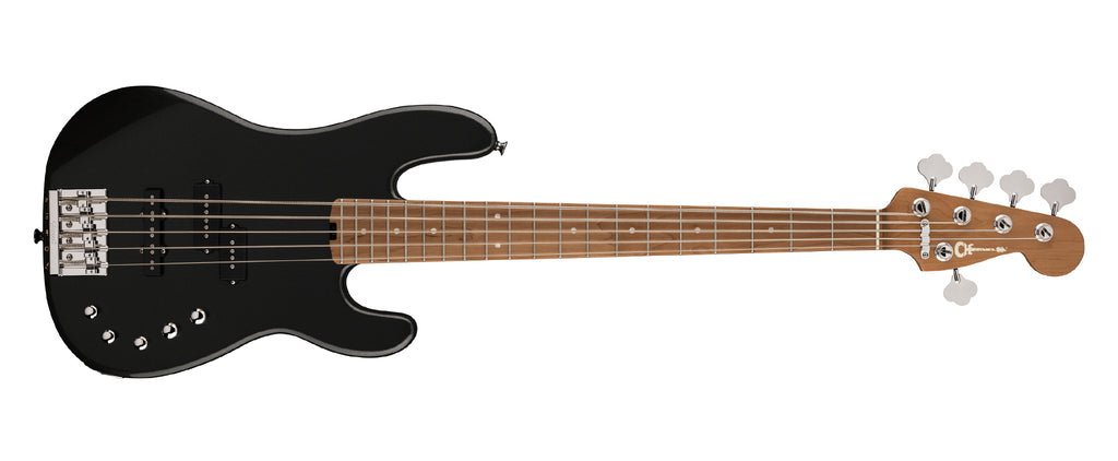 CHARVEL PRO-MOD SAN DIMAS BASS PJ V - METALLIC BLACK | Stang Guitars