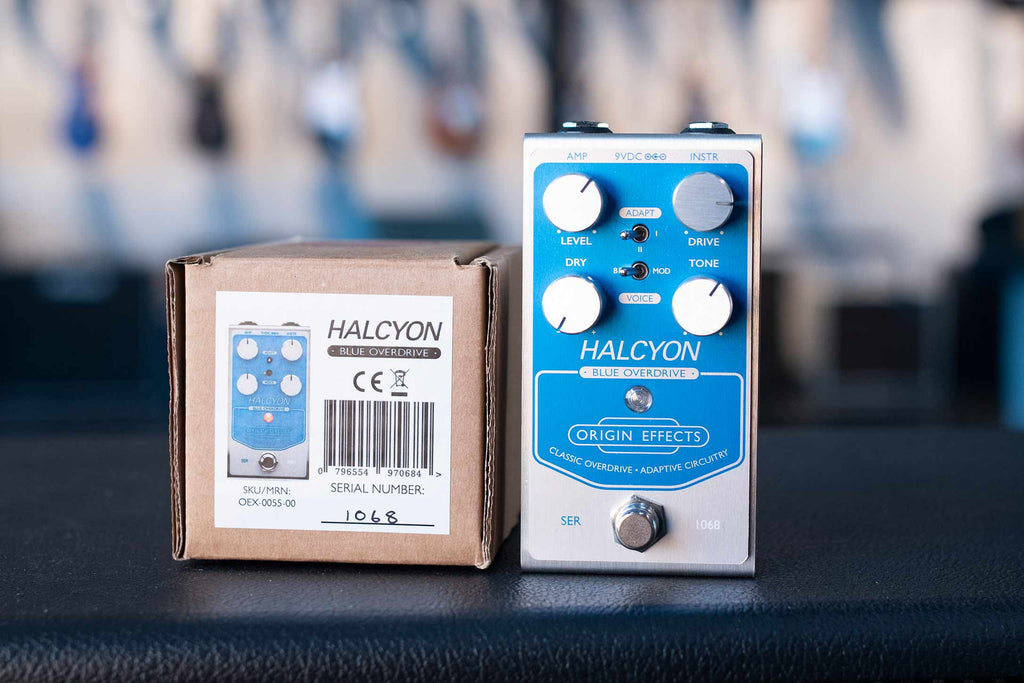 USED ORIGIN EFFECTS HALCYON BLUE OVERDRIVE WITH BOX | Stang Guitars