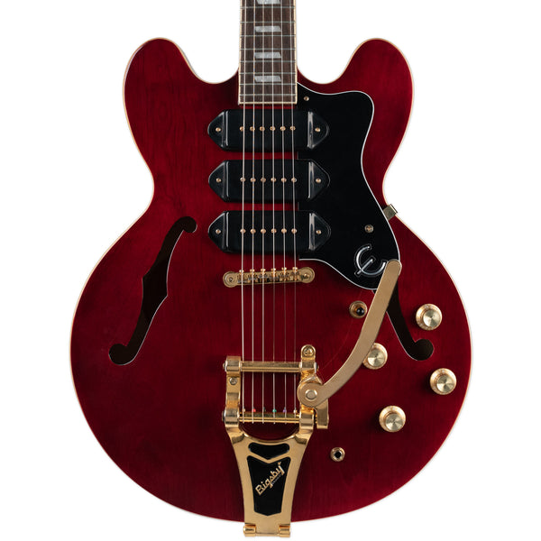 USED EPIPHONE RIVIERA P93 WINE RED 2012 - WITH CASE | Stang Guitars