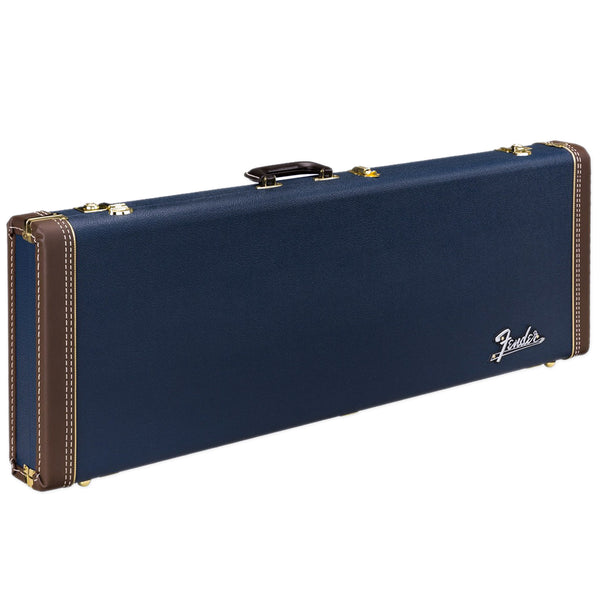 FENDER CLASSIC SERIES WOOD CASE FOR STRAT OR TELE, NAVY BLUE | Stang ...
