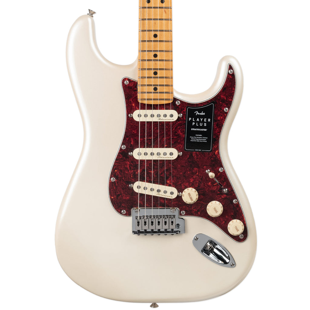 FENDER PLAYER PLUS STRATOCASTER - OLYMPIC PEARL | Stang Guitars