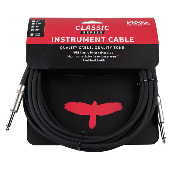 PRS GUITARS CLASSIC INSTRUMENT CABLE 25’ STRAIGHT TO STRAIGHT | Stang ...