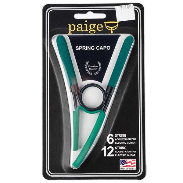 PAIGE SPRING CAPO- GREEN | Stang Guitars